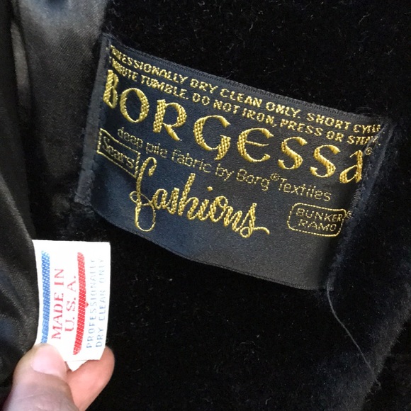 Borgessa | Jackets & Coats | Borgessa Vintage Cover Faux Fur Jacket ...